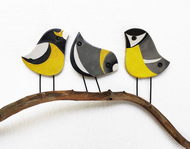 Finch Garden Decor Finch Gifts Garden Art Birds Wall Decor | Etsy