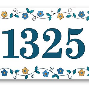 Cottage Sign, Cottage House Number, Custom Address Sign, Birds House ...