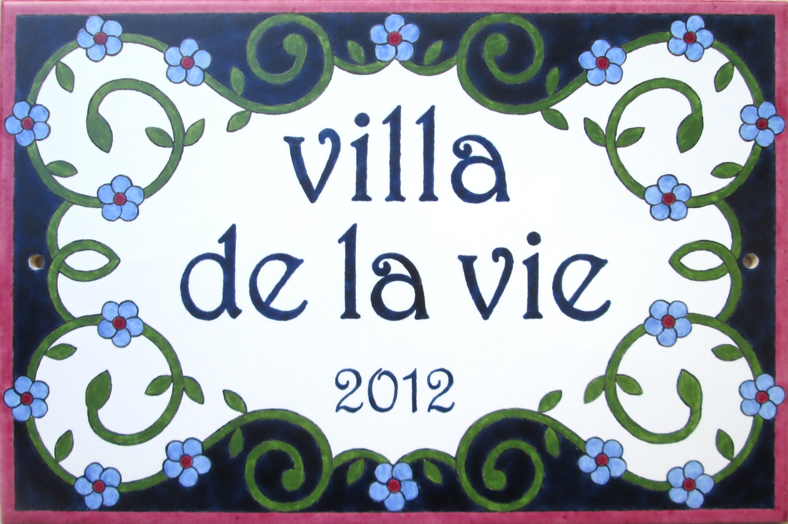 Custom Ceramic House Sign Ceramic Name Sign Personalized | Etsy