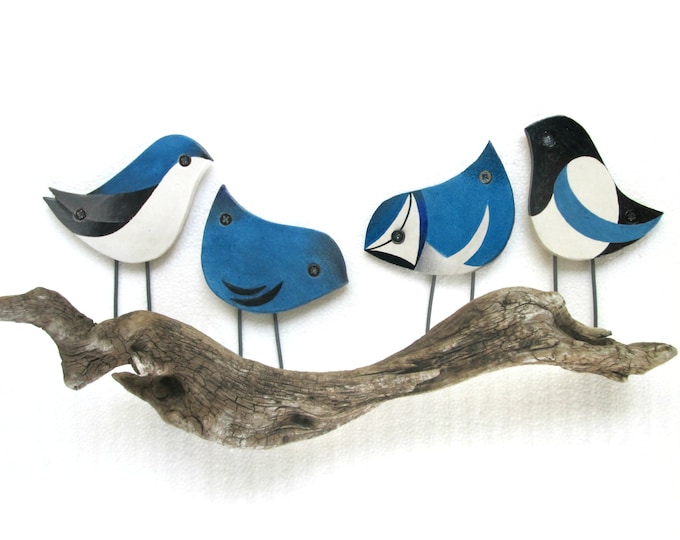 Songbirds Wall Art, Ceramic Garden Decor, Outdoor Wall Art, Birds Wall ...