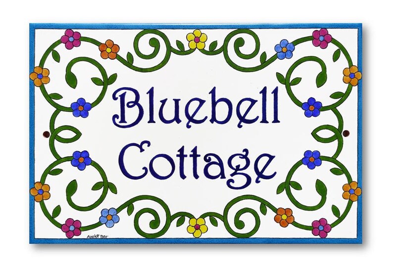 Custom Ceramic House Sign Ceramic Name Sign Personalized - Etsy