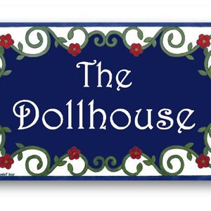 Custom Ceramic House Sign, Ceramic Name Sign, Personalized House Name ...