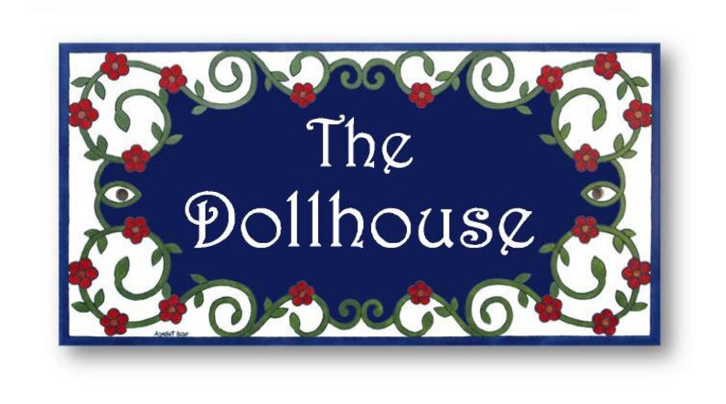 Custom Ceramic House Sign Ceramic Name Sign Personalized | Etsy