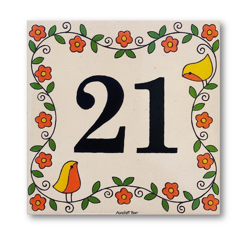 Cottage Sign Cottage House Number Custom Address Sign Birds - Etsy Israel