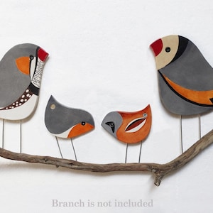 Songbirds Wall Decor, Ceramic Garden Decor, Birds Wall Art, Outdoor ...
