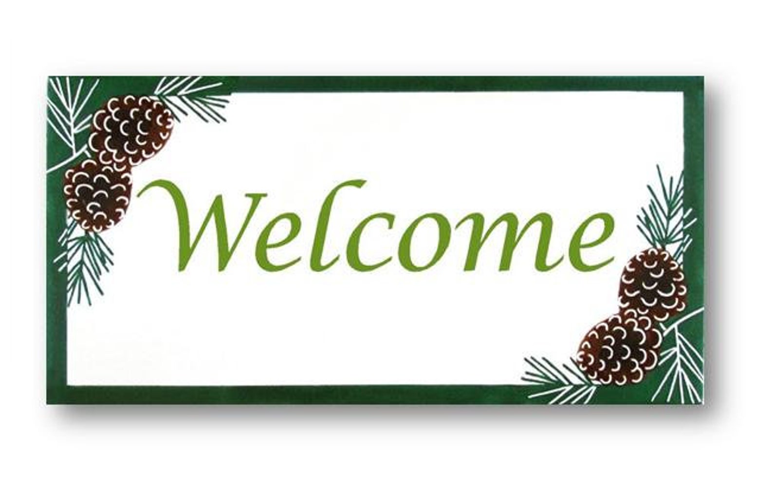 Ceramic Welcome Sign Front Porch Decor Personalized House - Etsy