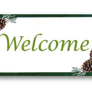 Ceramic Welcome Sign, Front Porch Decor, Personalized House Sign ...