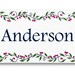 Personalized Name Sign With Olive Branches, Custom House Name Plaque ...