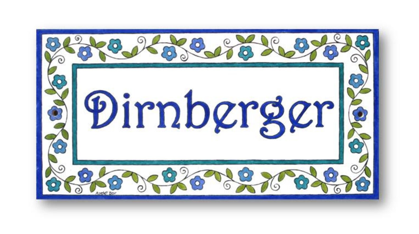 Personalized Ceramic House Sign Custom Name Plaque - Etsy