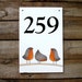 The Robin Address Plaques, Address Numbers, House Numbers Plaque ...