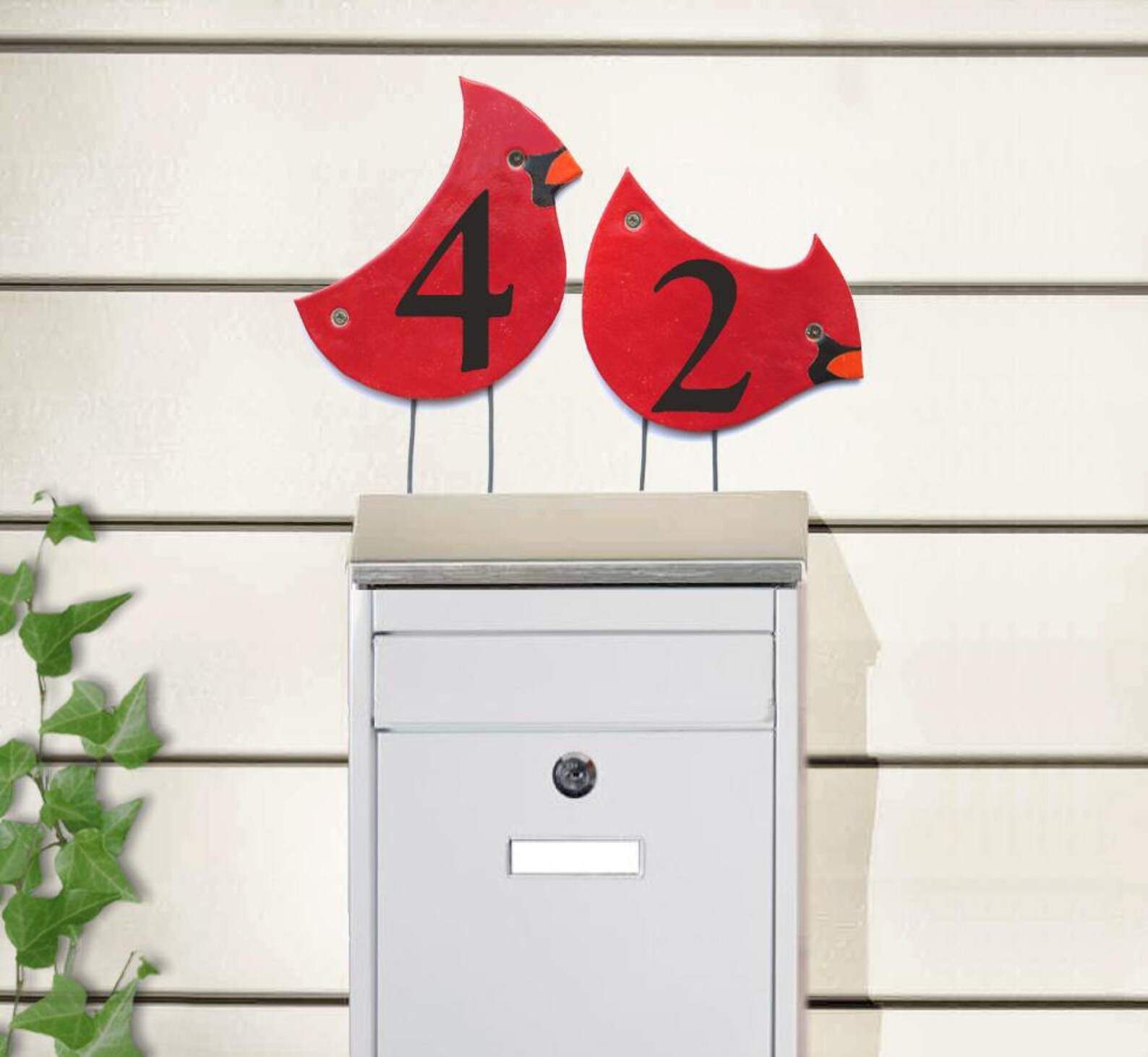 Robin Address Number Plaques Ceramic House Numbers House | Etsy