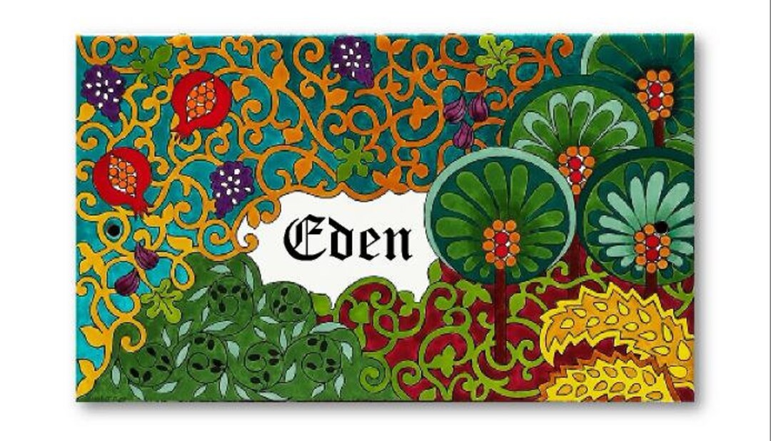 Custom House Name Sign, Hand-painted Name Plate, Ceramic House Sign ...