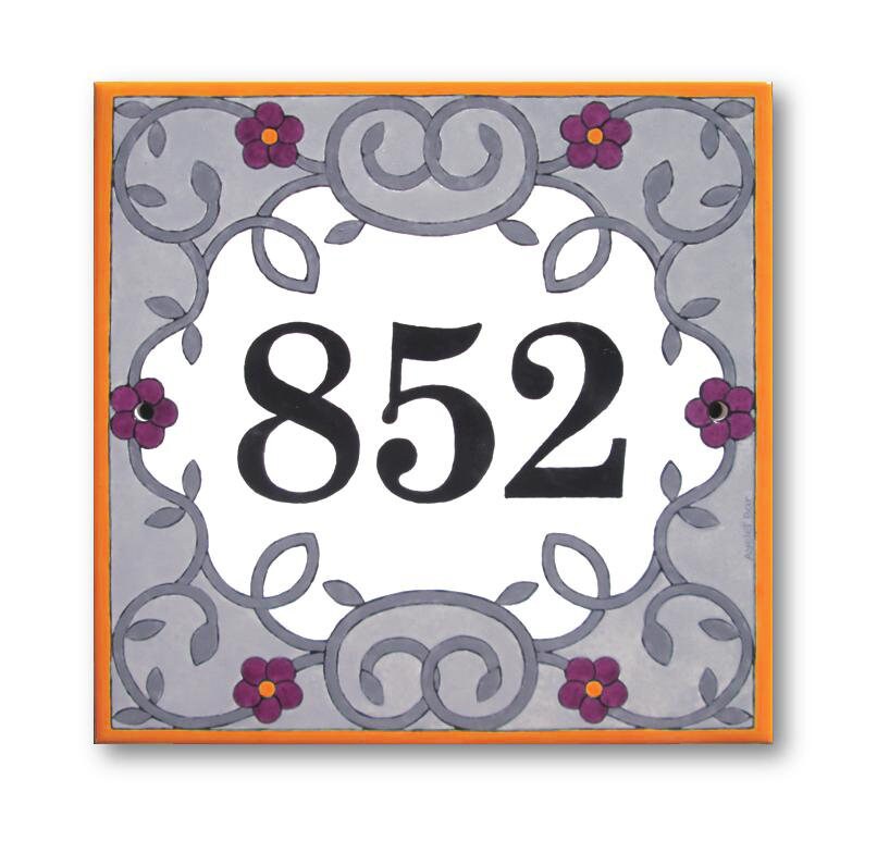 Ceramic Address Sign House Numbers Tile Custom Address - Etsy Israel