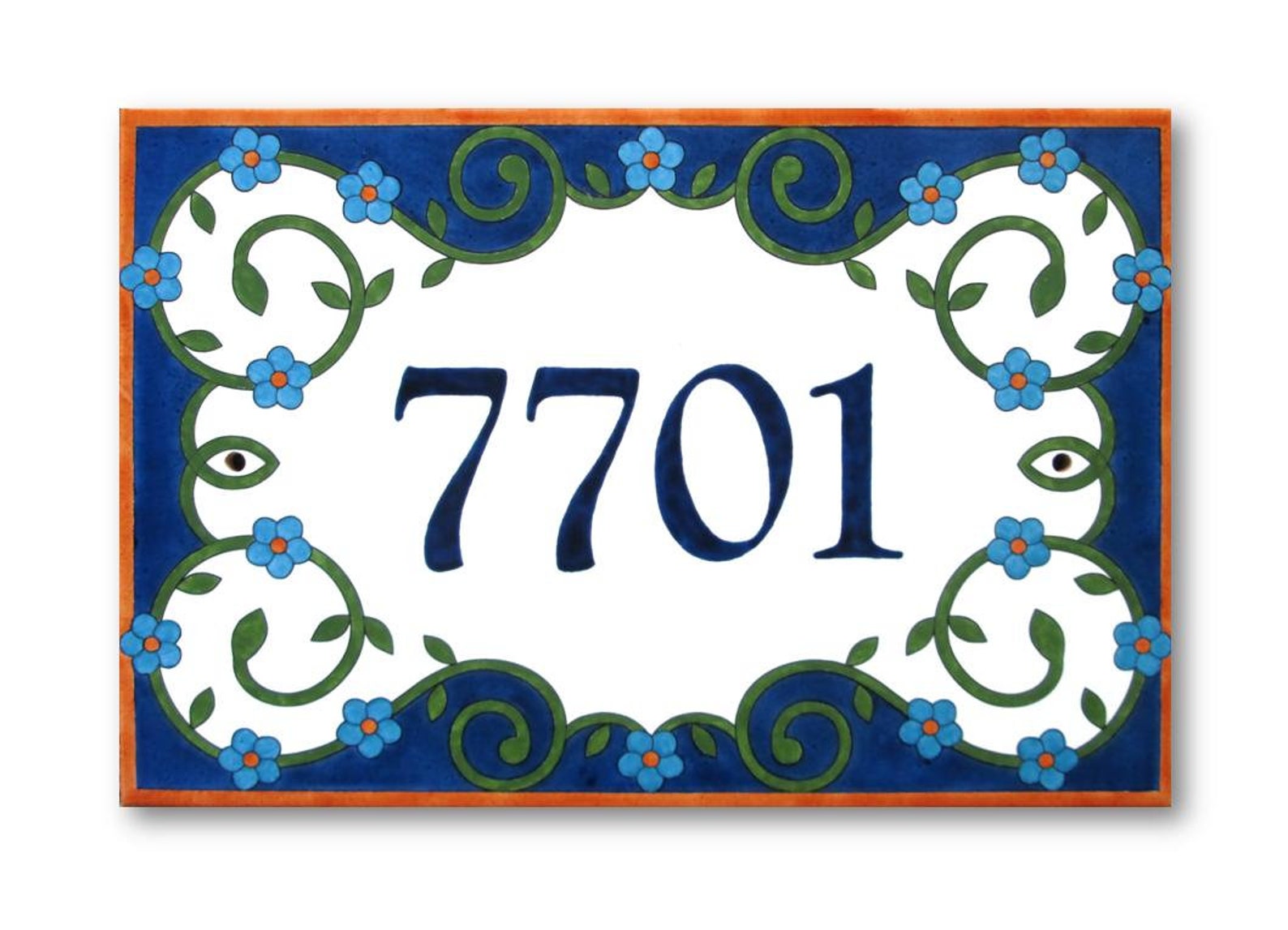 Ceramic Address Sign House Numbers Tile Custom Address - Etsy Israel