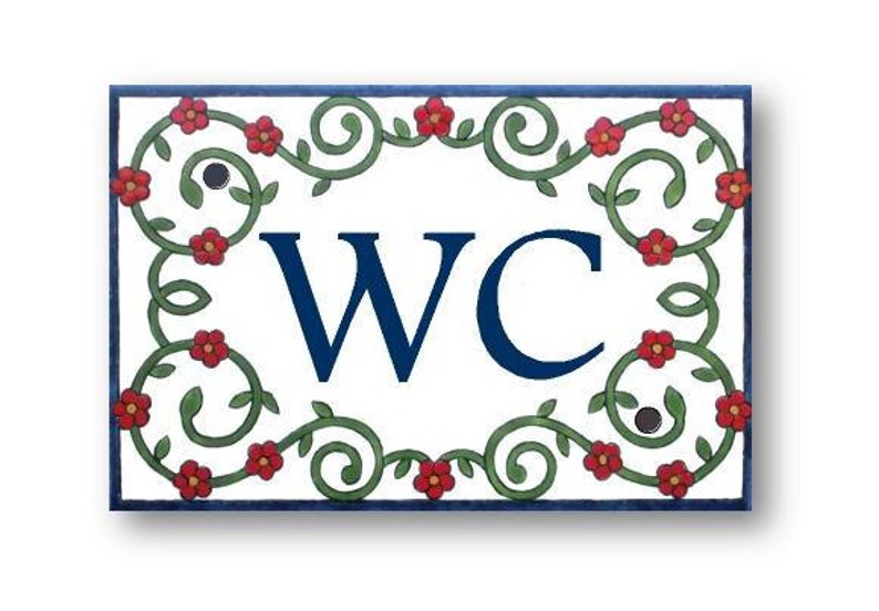 Ceramic Toilet Sign, Restroom Sign, Bathroom Sign, Toilet Door Sign ...