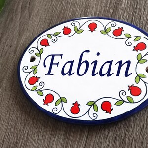 Personalized House Sign, Ceramic House Plaques, Custom Name Plate ...
