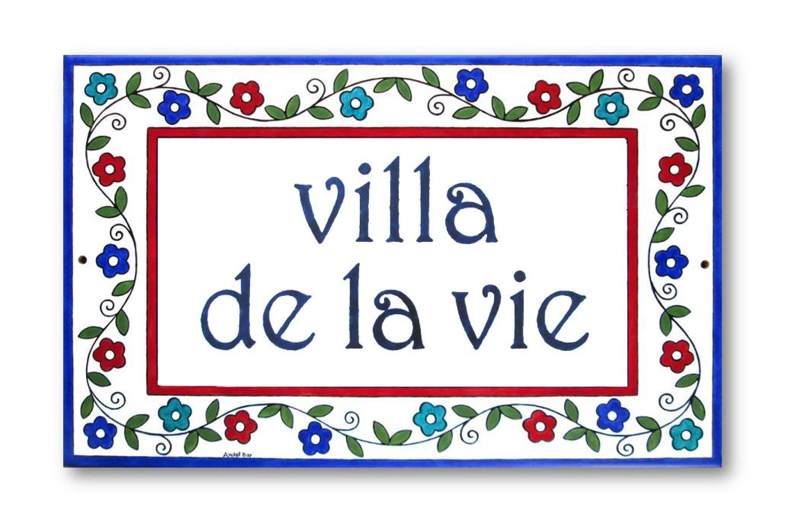 Personalized Ceramic House Sign Custom Name Plaque - Etsy