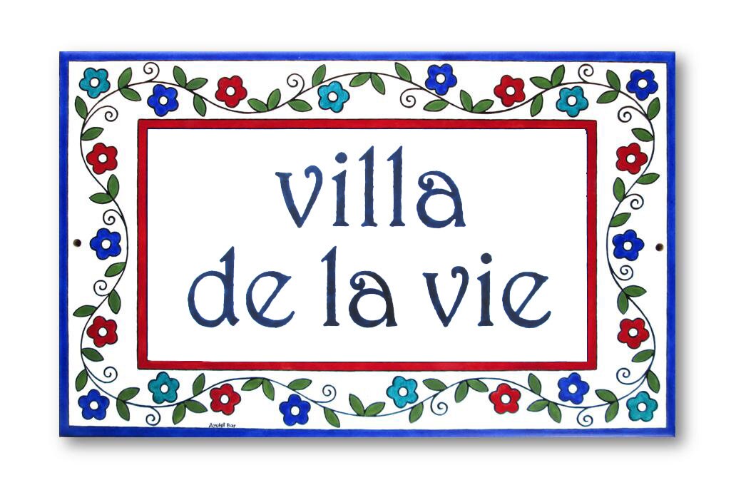 Personalized Ceramic House Sign Custom Name Plaque | Etsy