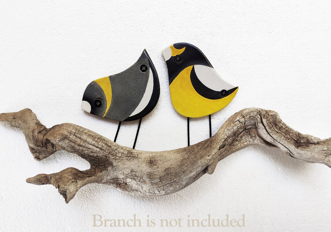 Finch Garden Decor, Finch Gifts, Garden Art, Birds Wall Decor, Evening ...