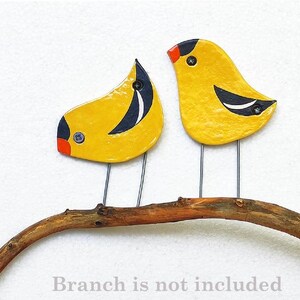 Finch Garden Decor, Finch Gifts, Garden Art, Birds Wall Decor, Bird ...