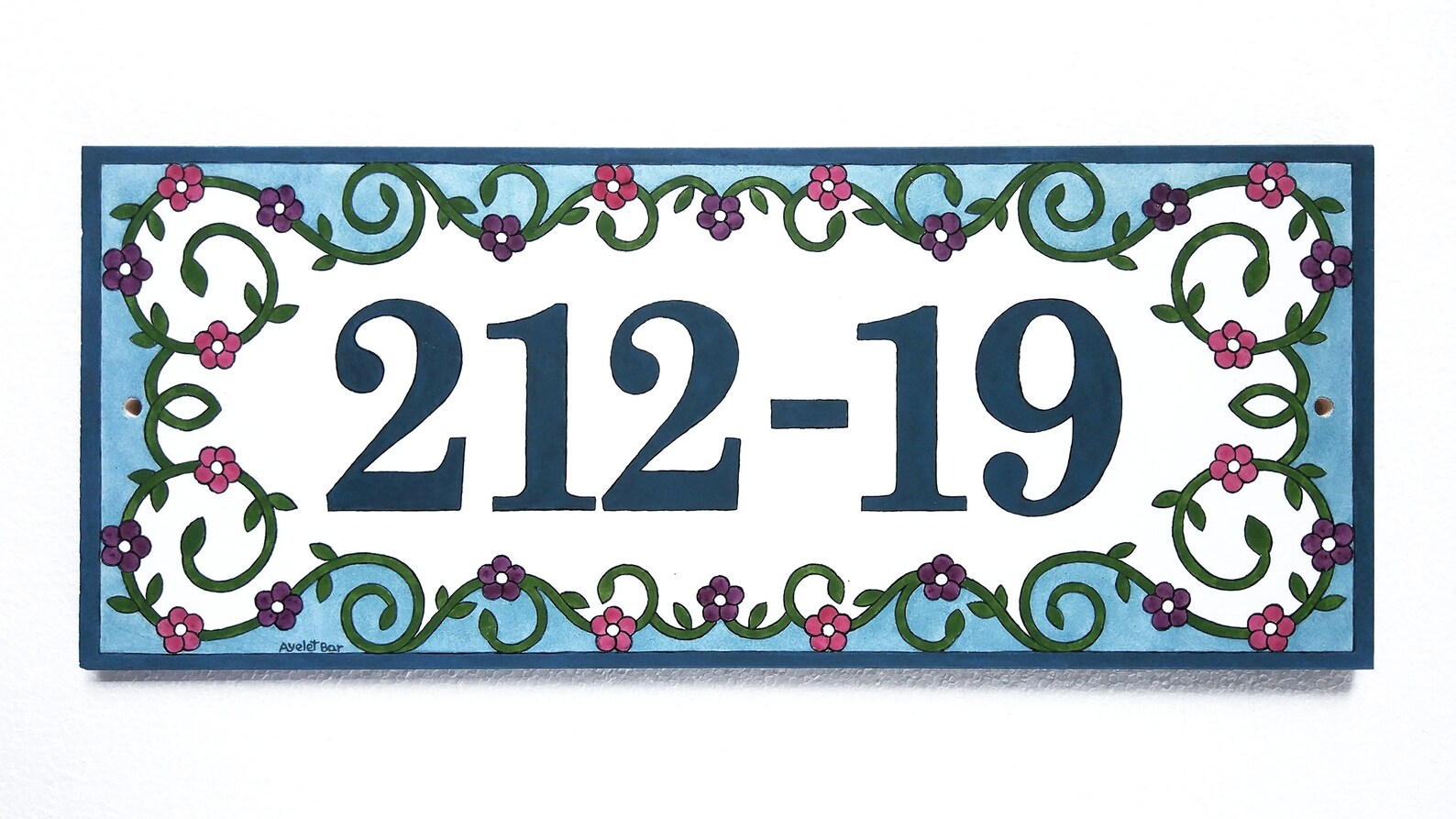 Ceramic Address Sign House Numbers Tile Custom Address - Etsy Israel