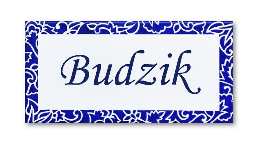 Custom Ceramic Name Sign, Personalized Name Plaque, Ceramic Family Name ...