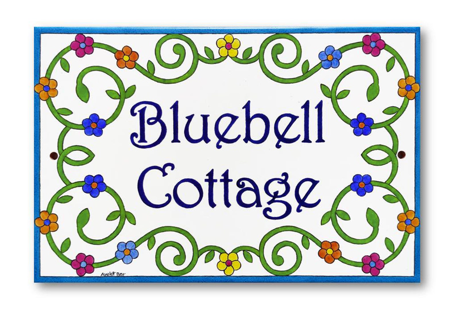 Custom House Name Sign Ceramic House Sign Personalized Name - Etsy