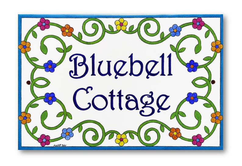 Custom House Name Sign Ceramic House Sign Personalized Name - Etsy