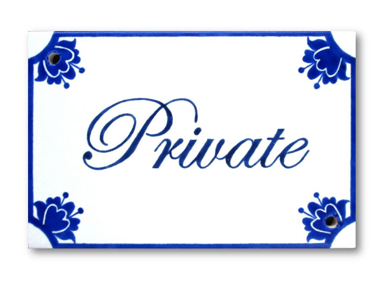 Ceramic Address Plaque Address Number Plaque Blue Numbers - Etsy