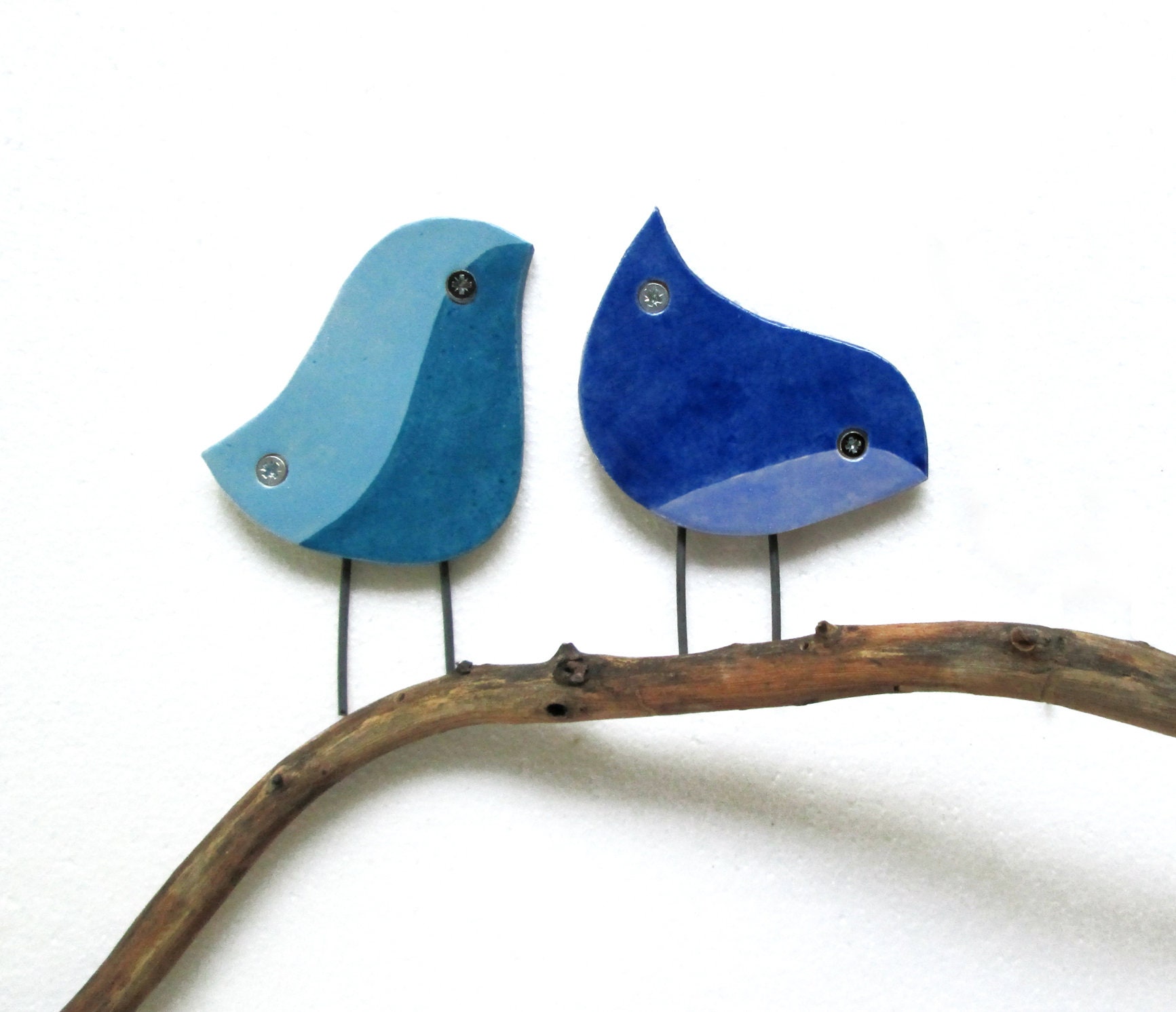 Blue birds wall art Ceramic Birds wall decor Outdoor wall | Etsy