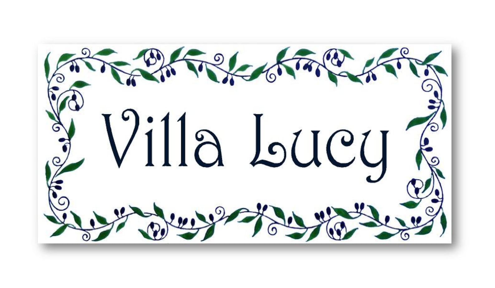 Personalized Ceramic House Sign, Custom House Name Plaque, Personalized ...