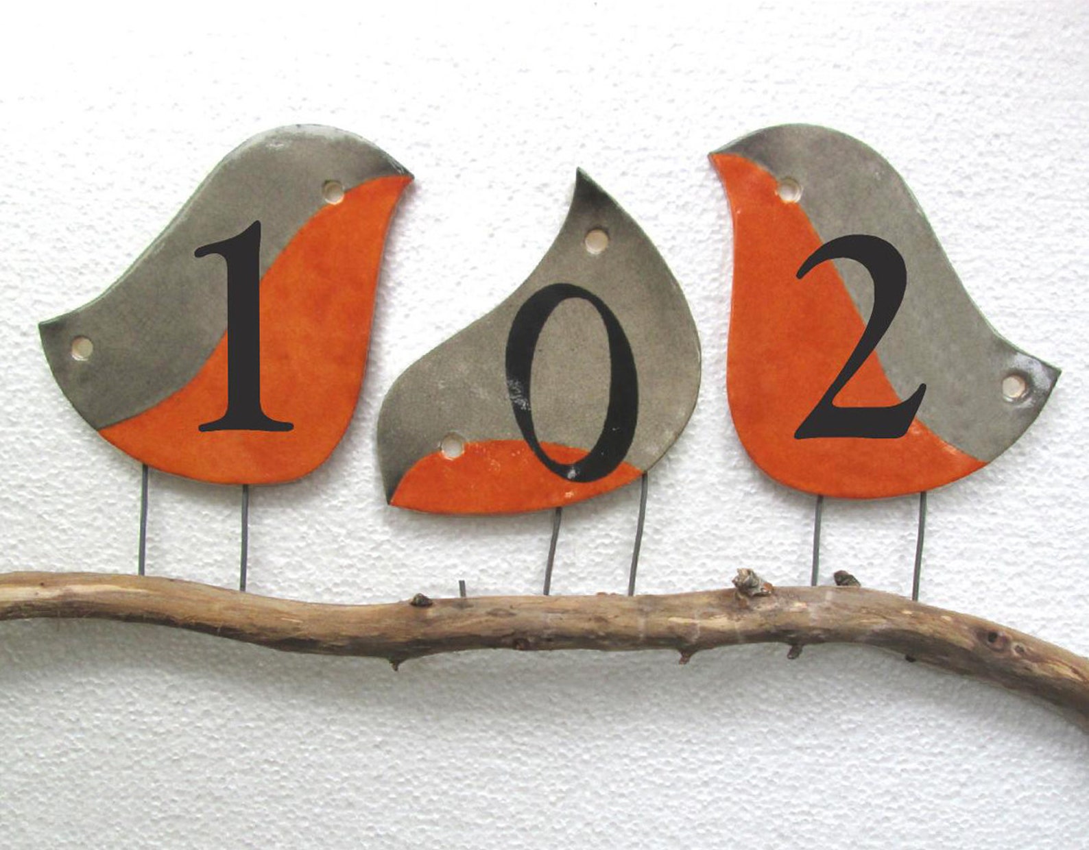 The Robin Address Plaques Address Numbers House Numbers - Etsy Australia