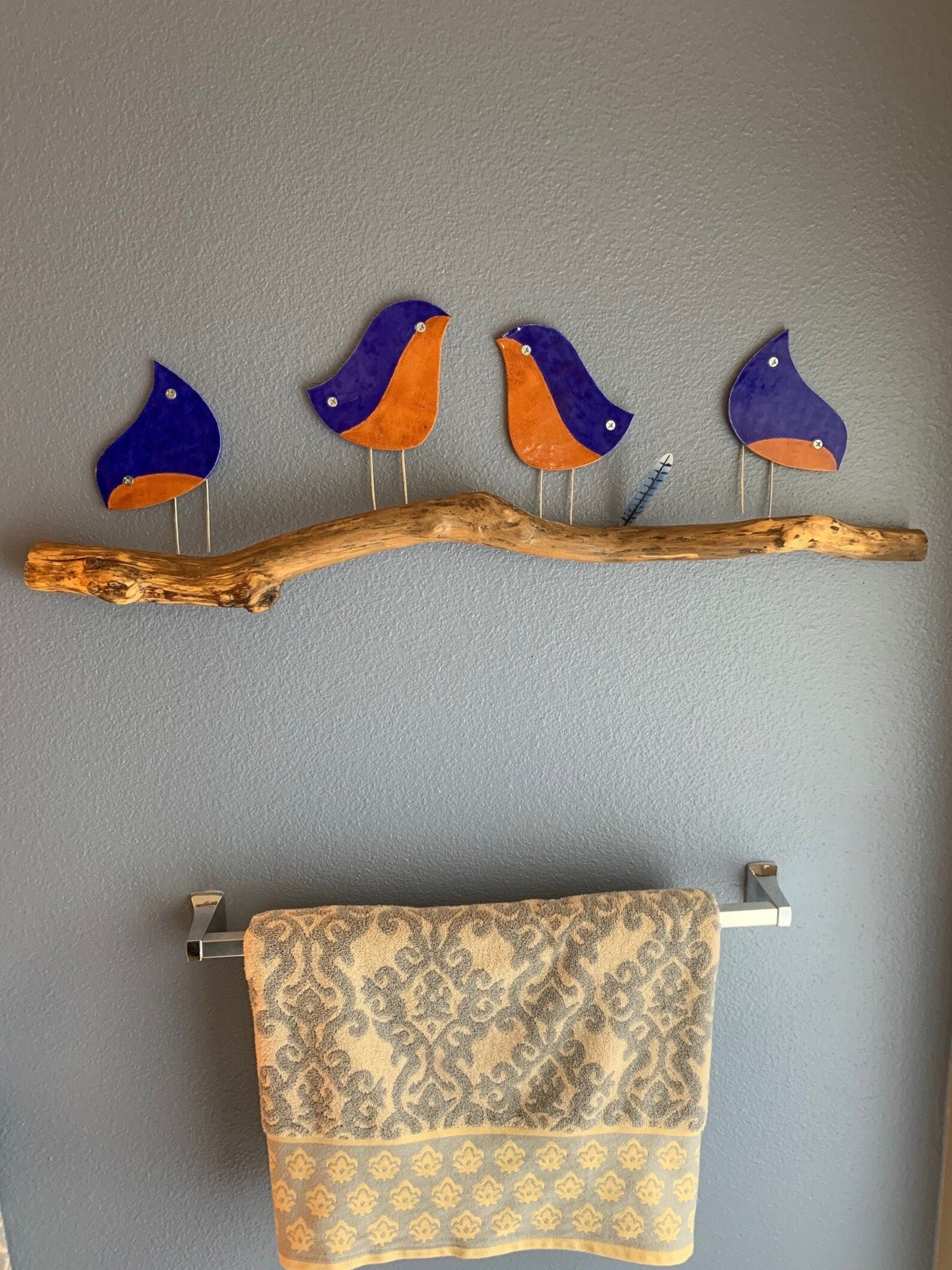 Songbirds Wall Art, Ceramic Garden Decor, Outdoor Wall Art, Birds Wall ...