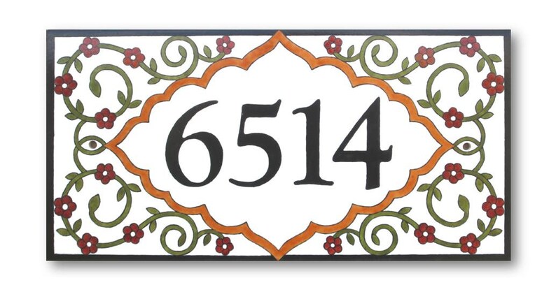 Ceramic Address Sign House Numbers Tile Custom Address - Etsy Israel