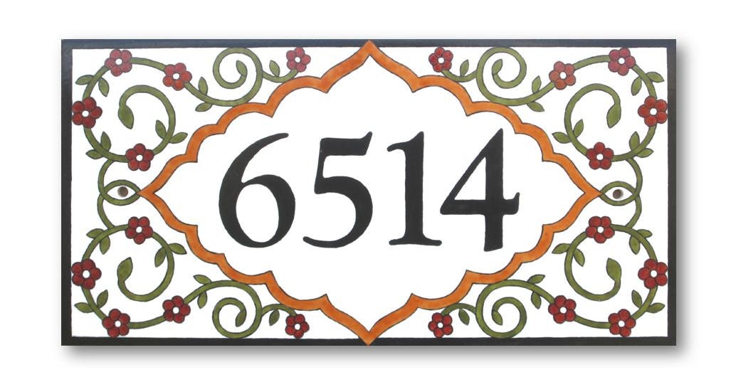 Ceramic Address Sign House Numbers Tile Custom Address - Etsy Israel