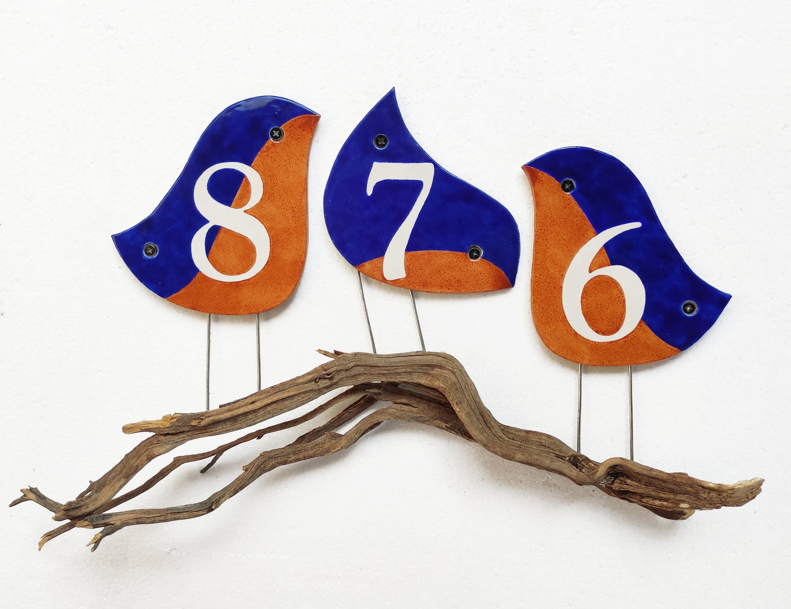 The Robin Address Numbers, Address Plaque, House Numbers Plaque ...