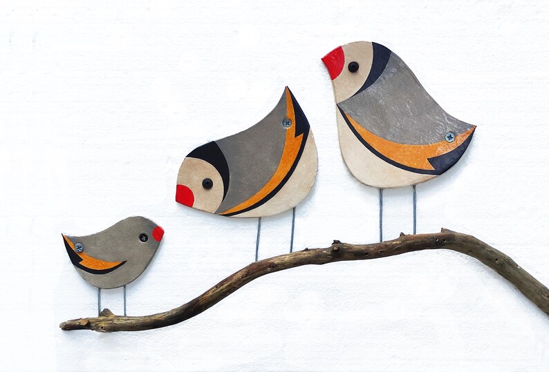 Songbirds Wall Art, Ceramic Garden Decor, Outdoor Wall Art, Birds Wall ...