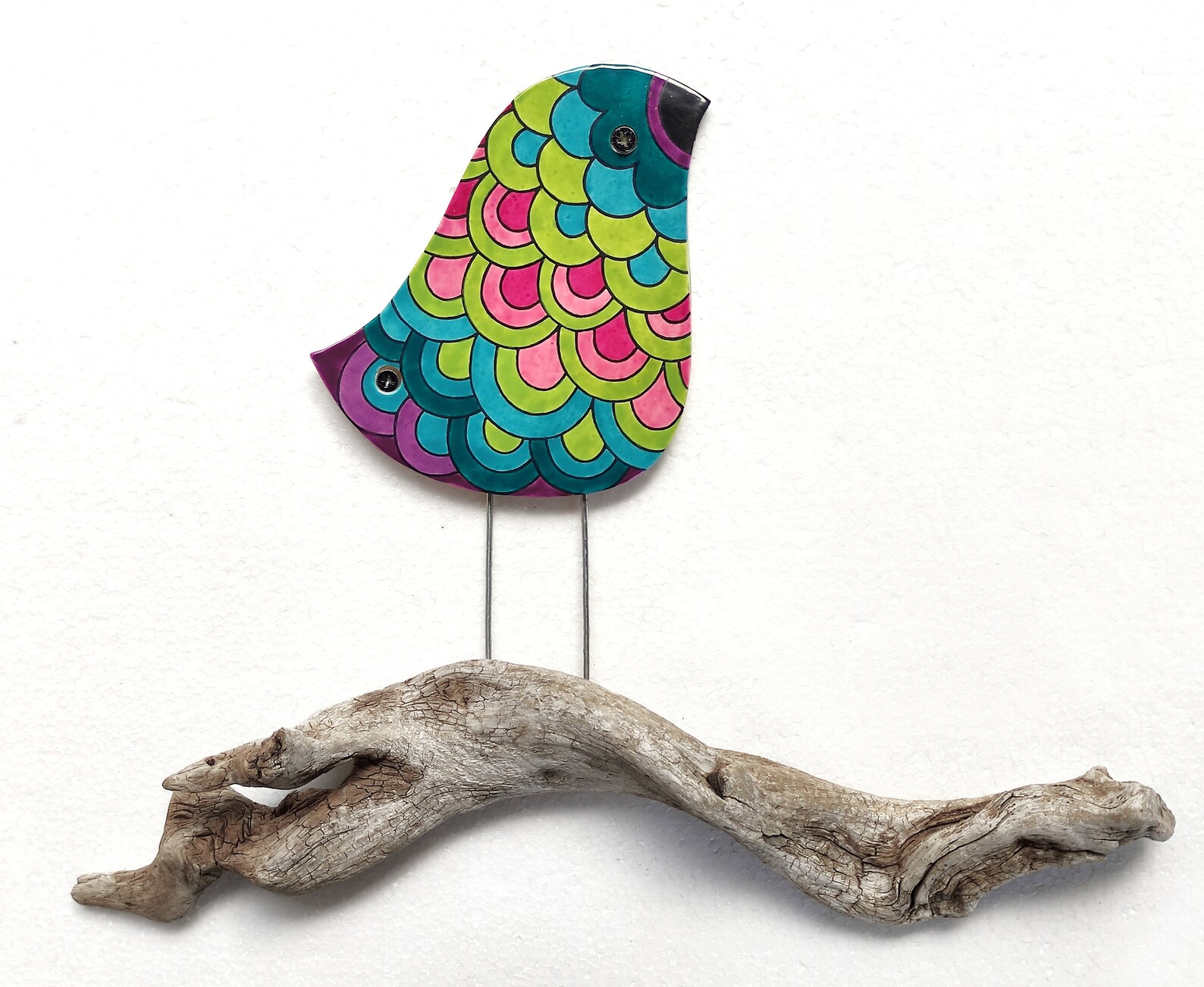 Birds Wall Decor, Ceramic Garden Decor, Wall Art, Outdoor Wall Art ...