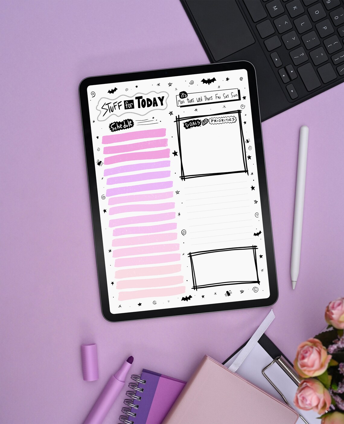 Simple Weekly and Daily Planner With Focus Wheel and Daily Tracker A5 ...