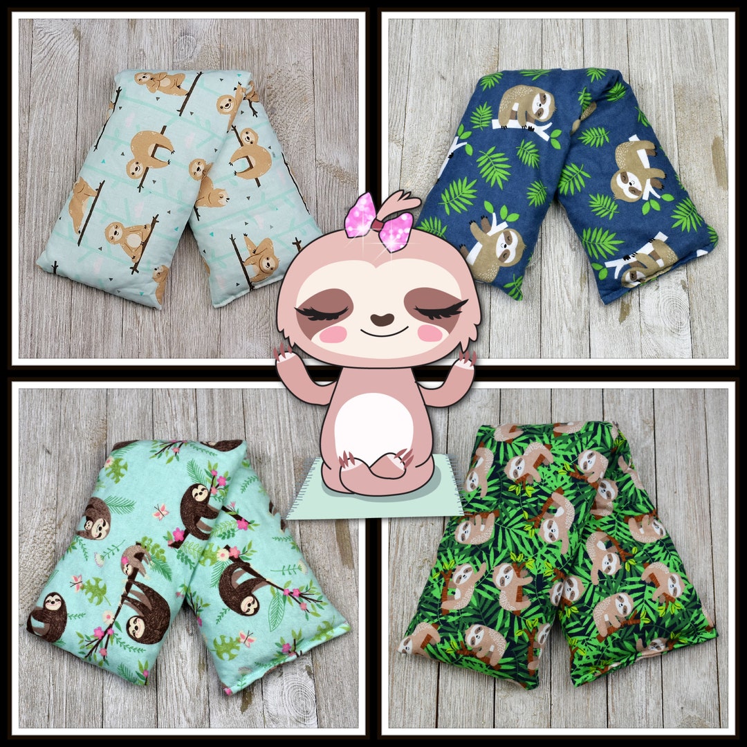 Cherry Pit Heating Pad Hanging Sloths Microwaveable Cherry Pit Heating ...