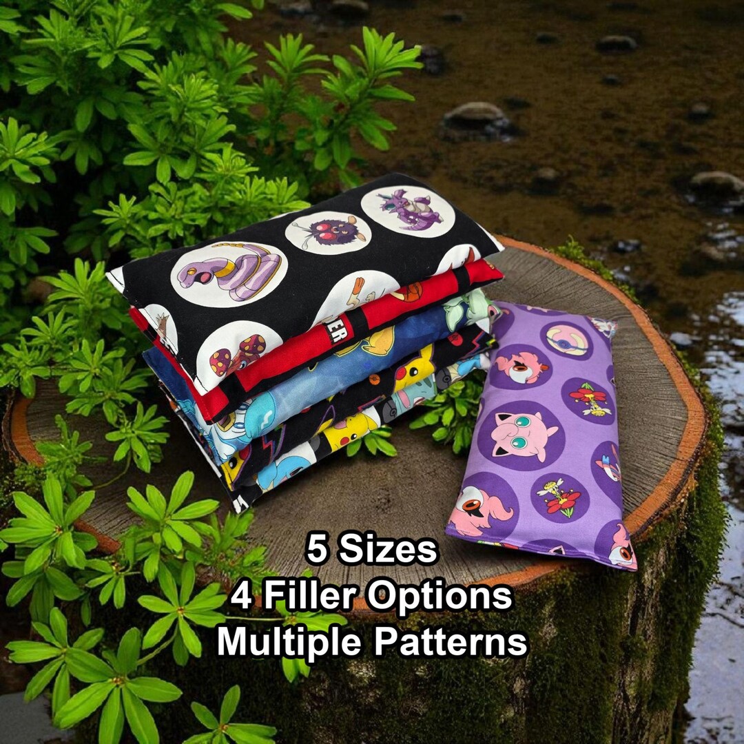 Pokemon - Microwaveable Heating Pad: Cherry Pits, Rice, Walnut or Flax ...