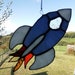 Custom Rocket Ship Stained Glass Suncatcher: Astronomy Gift - Etsy UK