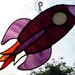 Custom Rocket Ship Stained Glass Suncatcher: Astronomy Gift - Etsy UK