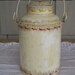 Antique Pa. Dutch Tole Painted Cream Can, Antique Farmhouse Can ...