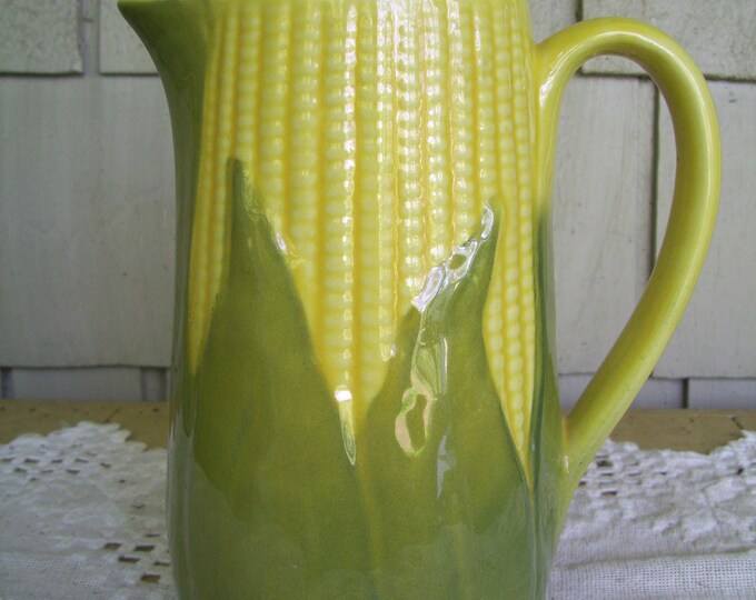 Vintage Shawnee Pottery Corn Pitcher No. 71, Summer Pitcher - Etsy