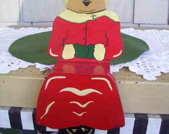 Rustic Mrs. Claus Shelf Sitter - Etsy