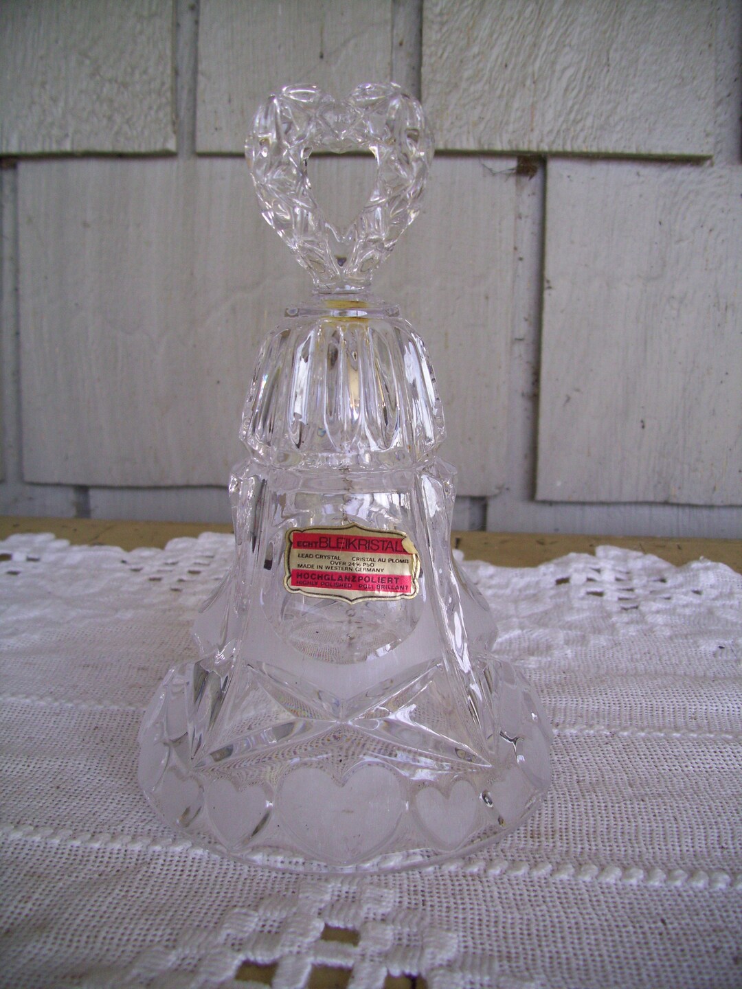 Vintage Large Crystal Bell, Made in Western Germany by Bleikristal - Etsy