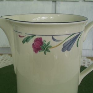 Vintage Lenox Chinastone Pitcher poppies on Blue Pattern, Medium Lenox ...