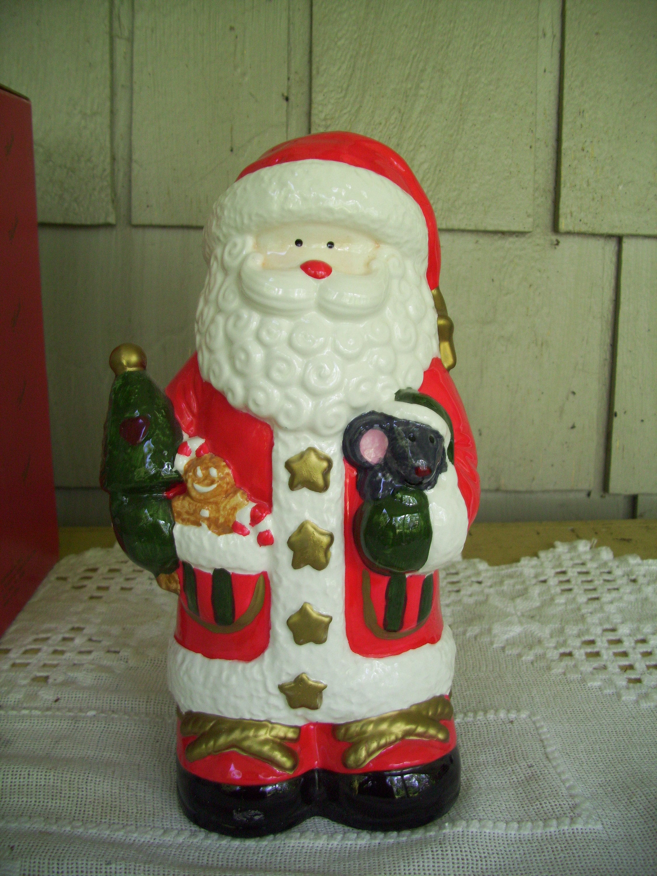 Vintage Ceramic Musical Santa here Comes Santa - Etsy