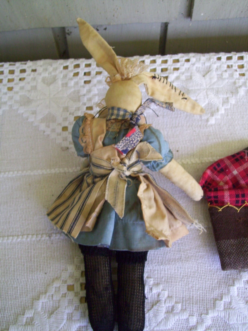 Vintage Hand Made Detailed Rabbit Doll Soft Rabbit Doll - Etsy